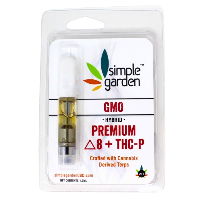 Delta 8 Thc And Thcp Vape Cartridge 1ml Gmo Hybrid Simple Garden
