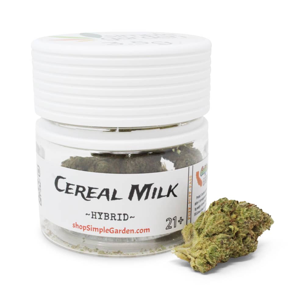 Cereal Milk (Hybrid) - Indoor THCa Flower (3.5g) - Simple Garden